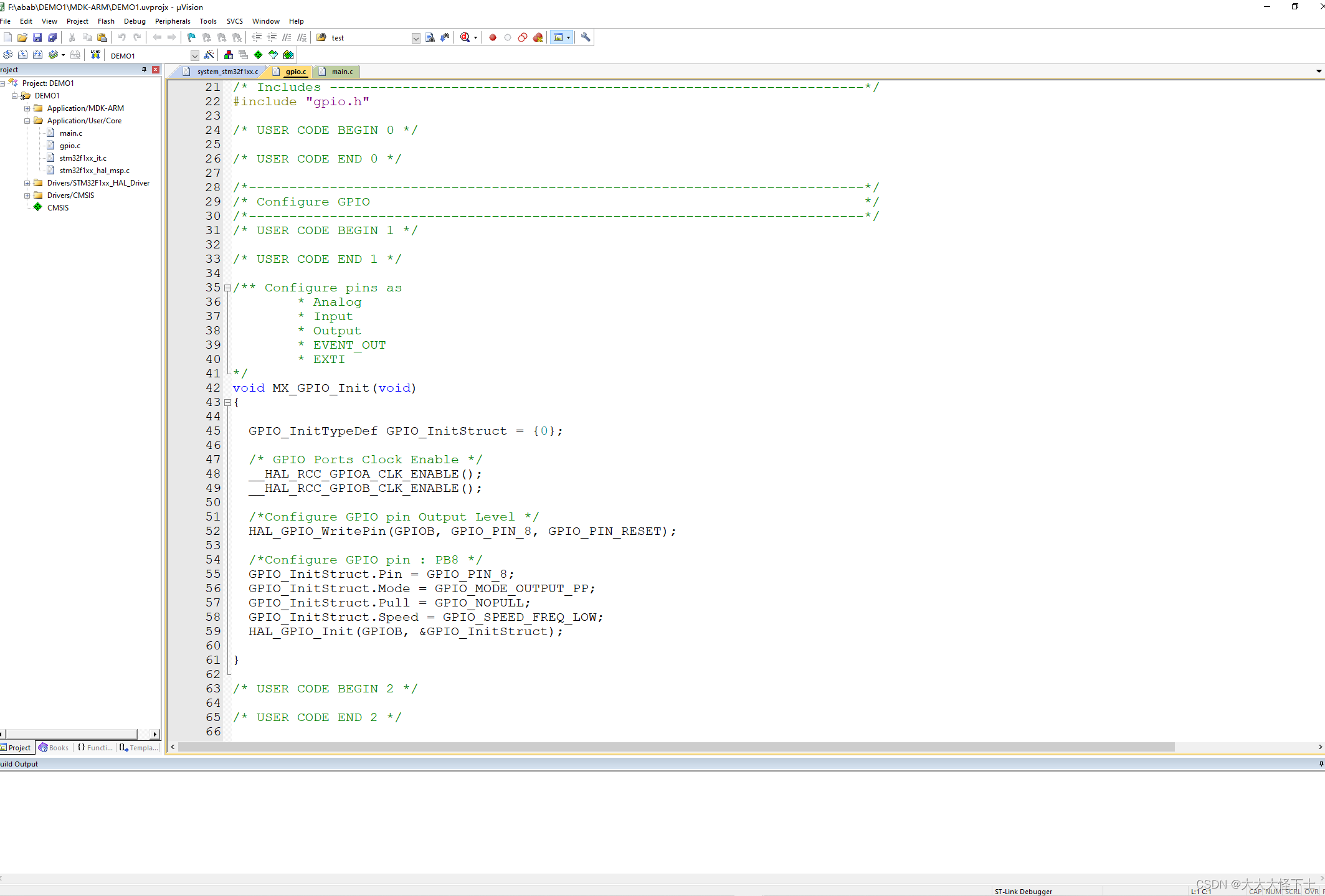 GPIO配置及解读（STM32CubeMx）_cubemx gpio口怎么选择-CSDN博客