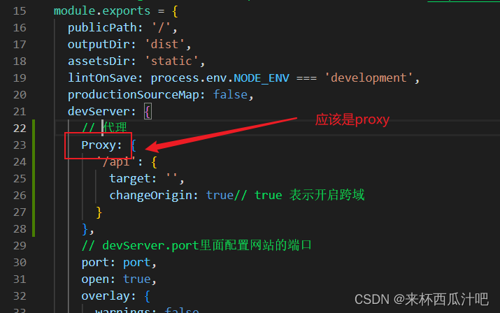 vue.config.js里面碰到的问题（ERROR ValidationError: webpack Dev Server Invalid Options）_vue.config.js ...