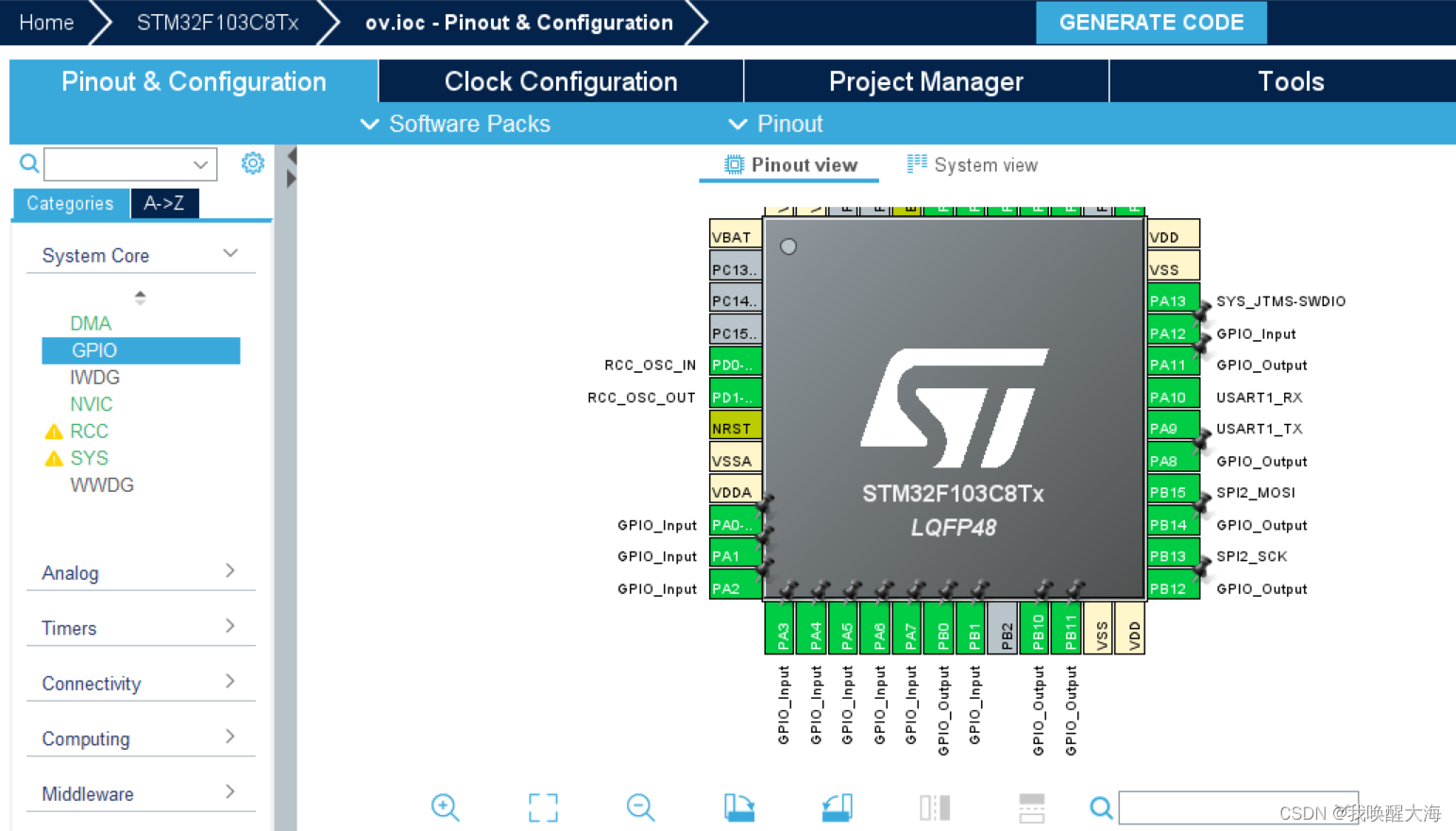 使用STM32F103C8T6单片机连接OV7670摄像头_ov7670怎么接stm32f103-CSDN博客