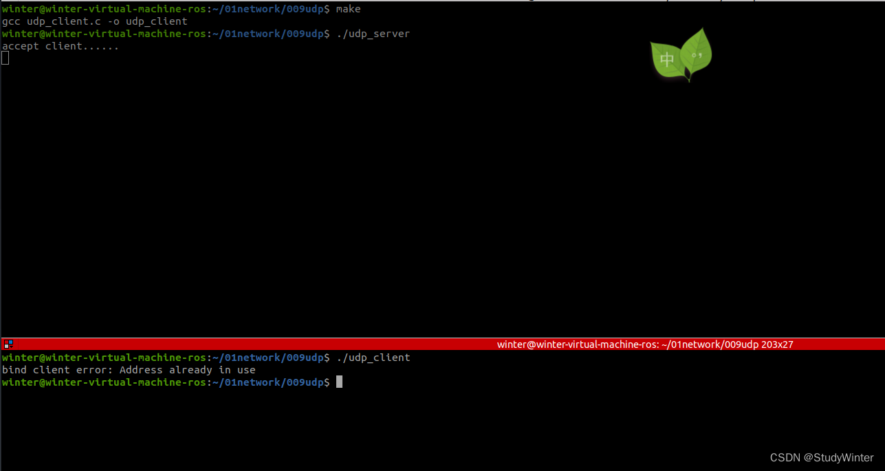 【linux网络编程】基于UDP的server-client简单实现_udp server client-CSDN博客