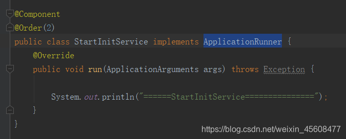 2021-06-17 CommandLineRunner 和 ApplicationRunner_commandlinerunner 注入失败service-CSDN博客