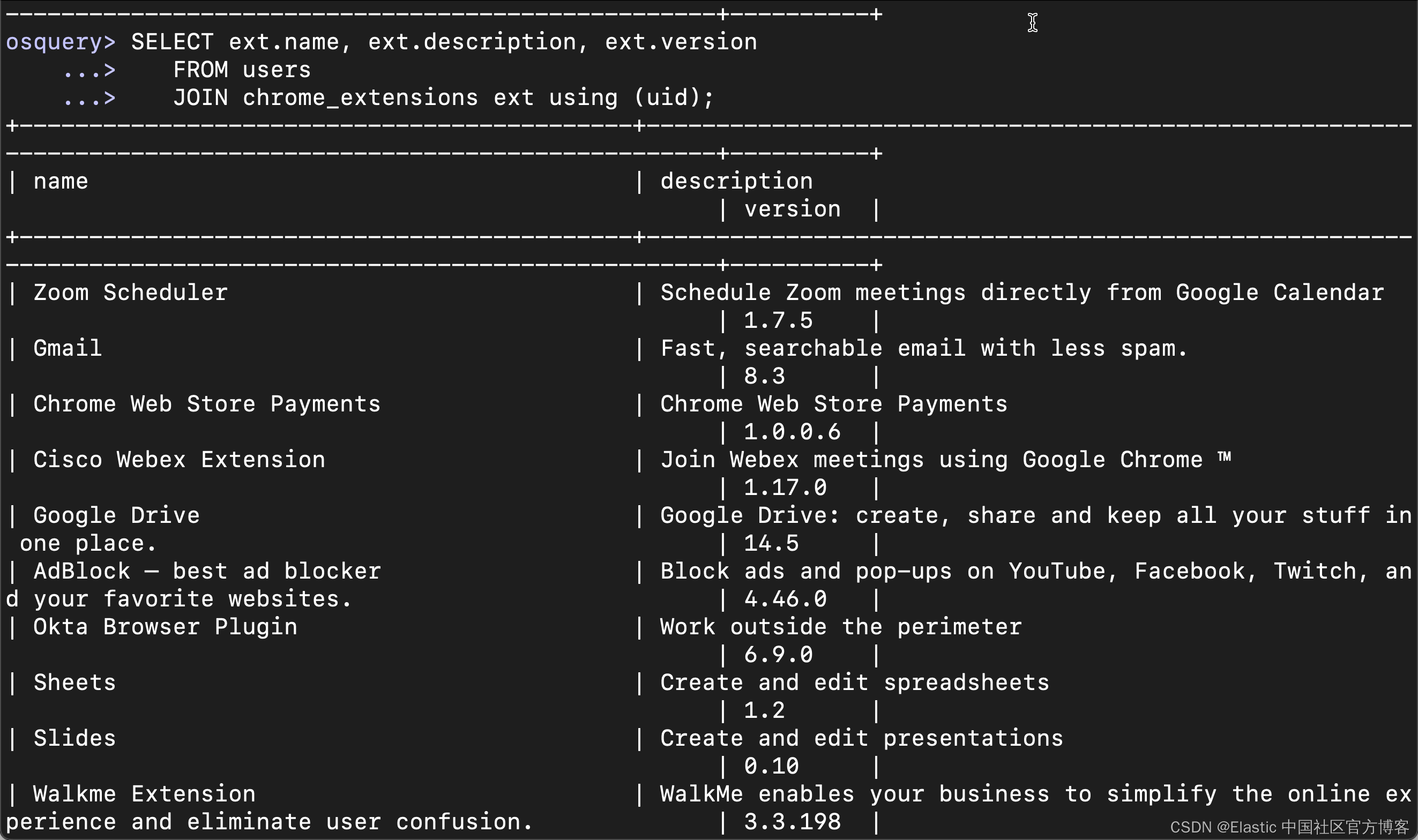 Security：osquery 介绍-CSDN博客