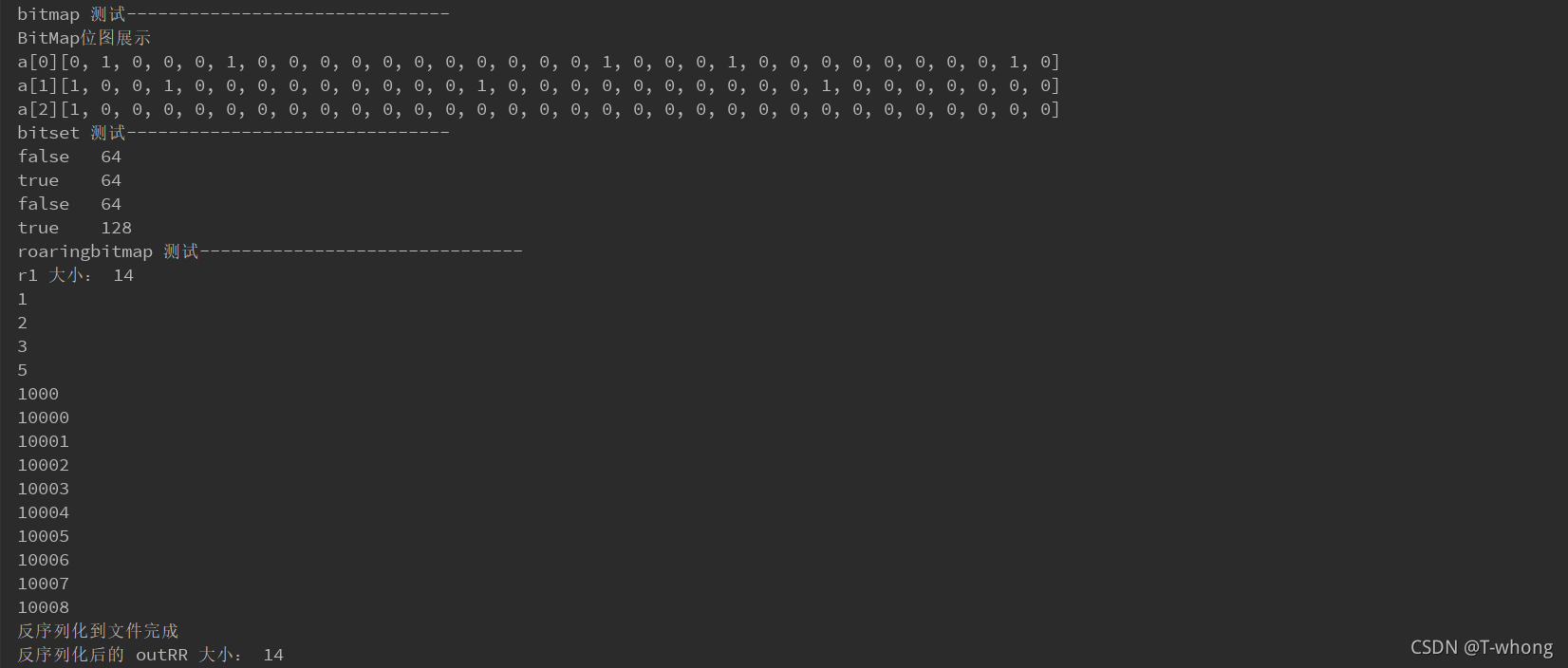 bitmap bitset roaringbitmap 三者的联系以及原理简单使用_private final roaringbitmap bitmap;-CSDN博客