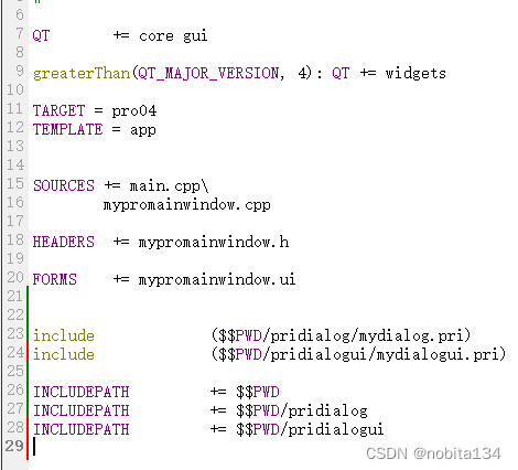 QT模块化编程 pri子工程创建以及使用 pro工程_qt pri里添加class-CSDN博客