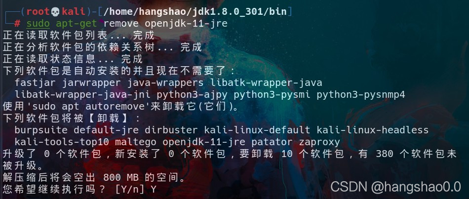 Kali卸载原装JDK，安装JDK1.8_kali2023卸载jdk-CSDN博客