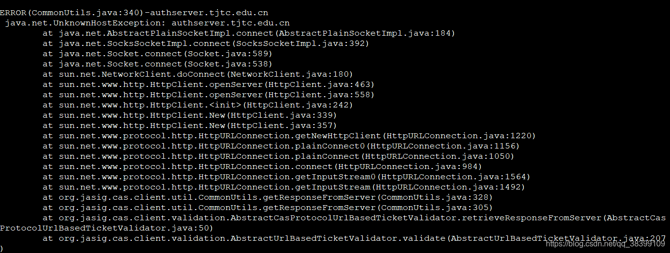 单点登录出现 java.net.UnknownHostException问题_unknownhostexception:sso-CSDN博客