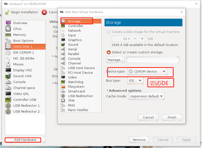 KVM中windows7镜像制作并配置qemu后获取windows7虚拟机IP_虚拟机kvm制作并测试windows7镜像-CSDN博客