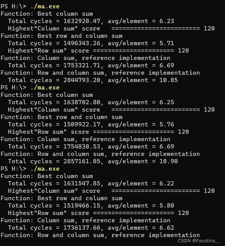 【csapp实验6】性能优化实验_csapp实验六-CSDN博客