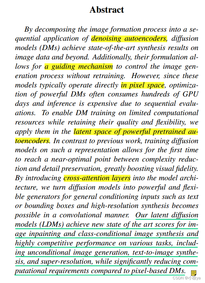 High-Resolution Image Synthesis with Latent Diffusion Models-CSDN博客