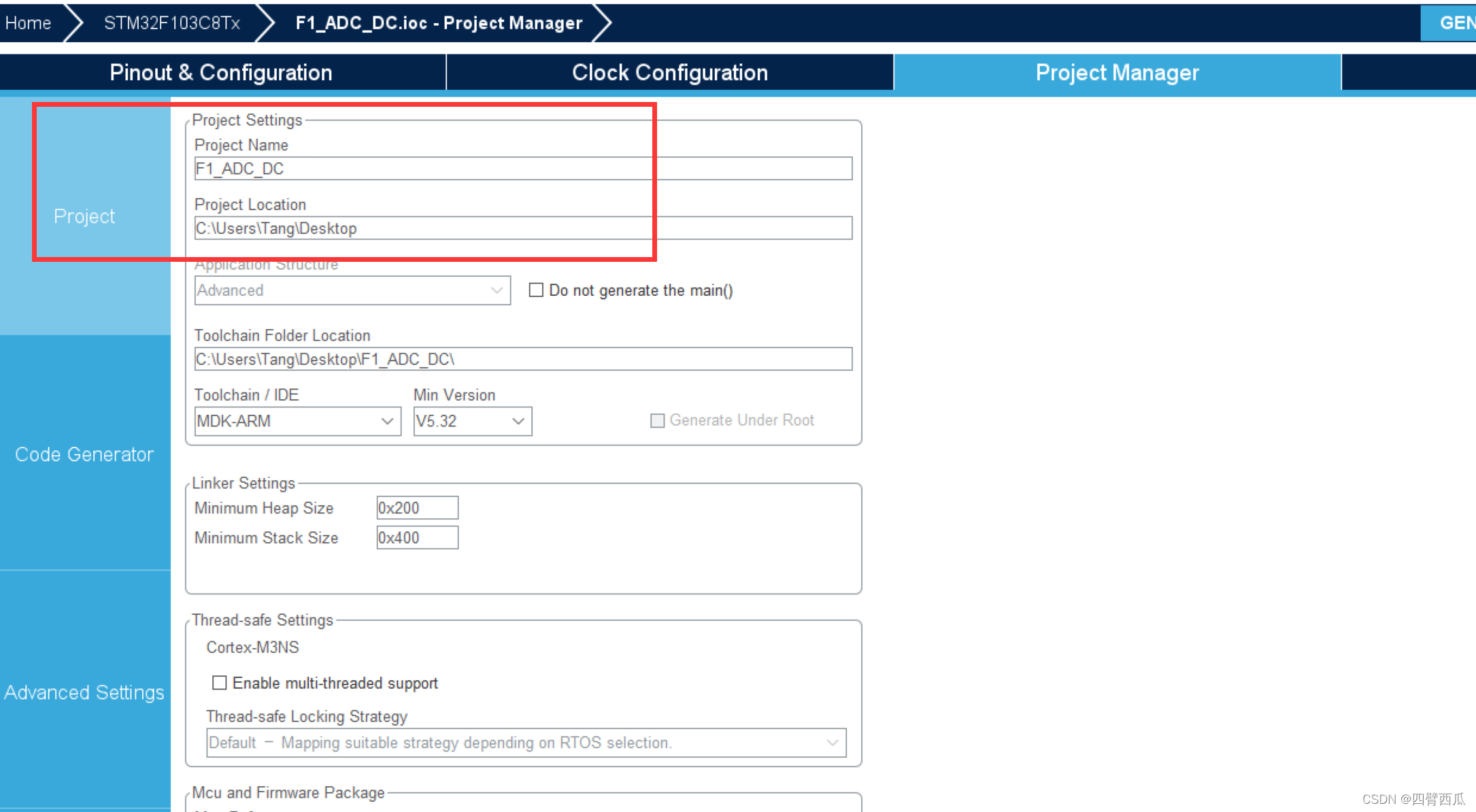 STM32F103+CubeMX+ADC采集直流_stm32f103adc采样率-CSDN博客