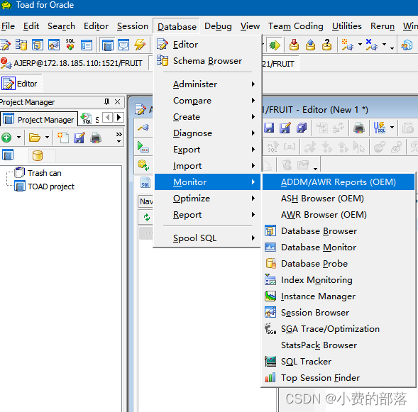 toad for oracle 创建AWR快照_awr 生成快照-CSDN博客