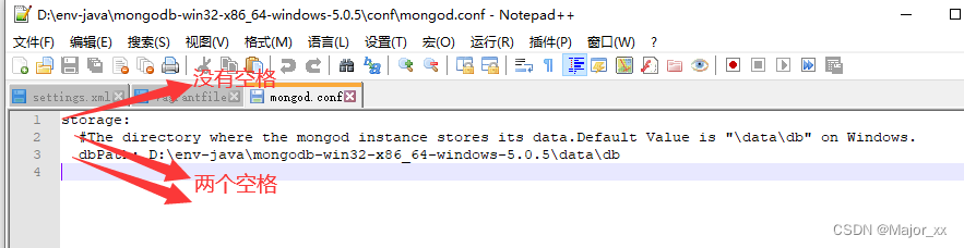 MongoDB：Unrecognized option: storage_try 'mongod --help' for more information-CSDN博客