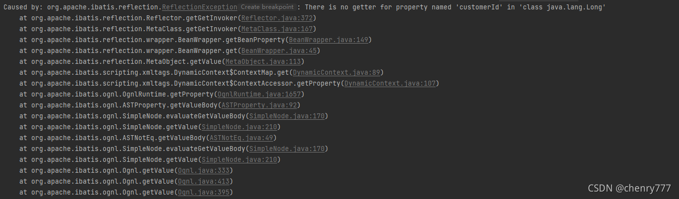 【mybatis】出现There is no getter for property named ...的原因及解决办法_mybatis_Cry丶-GitCode 开源社区