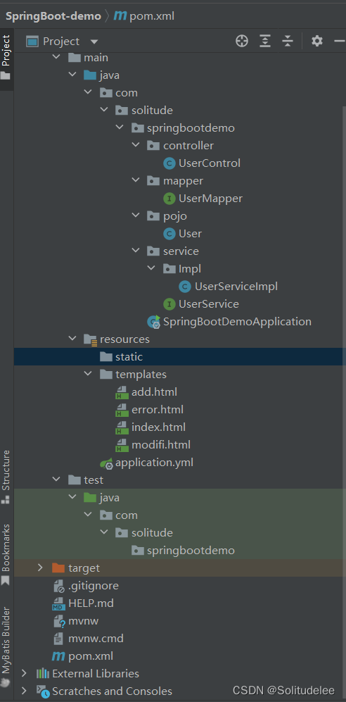 IDEA搭建SpringBoot项目实现简单的增删改查_spring项目做一个机简单查询-CSDN博客