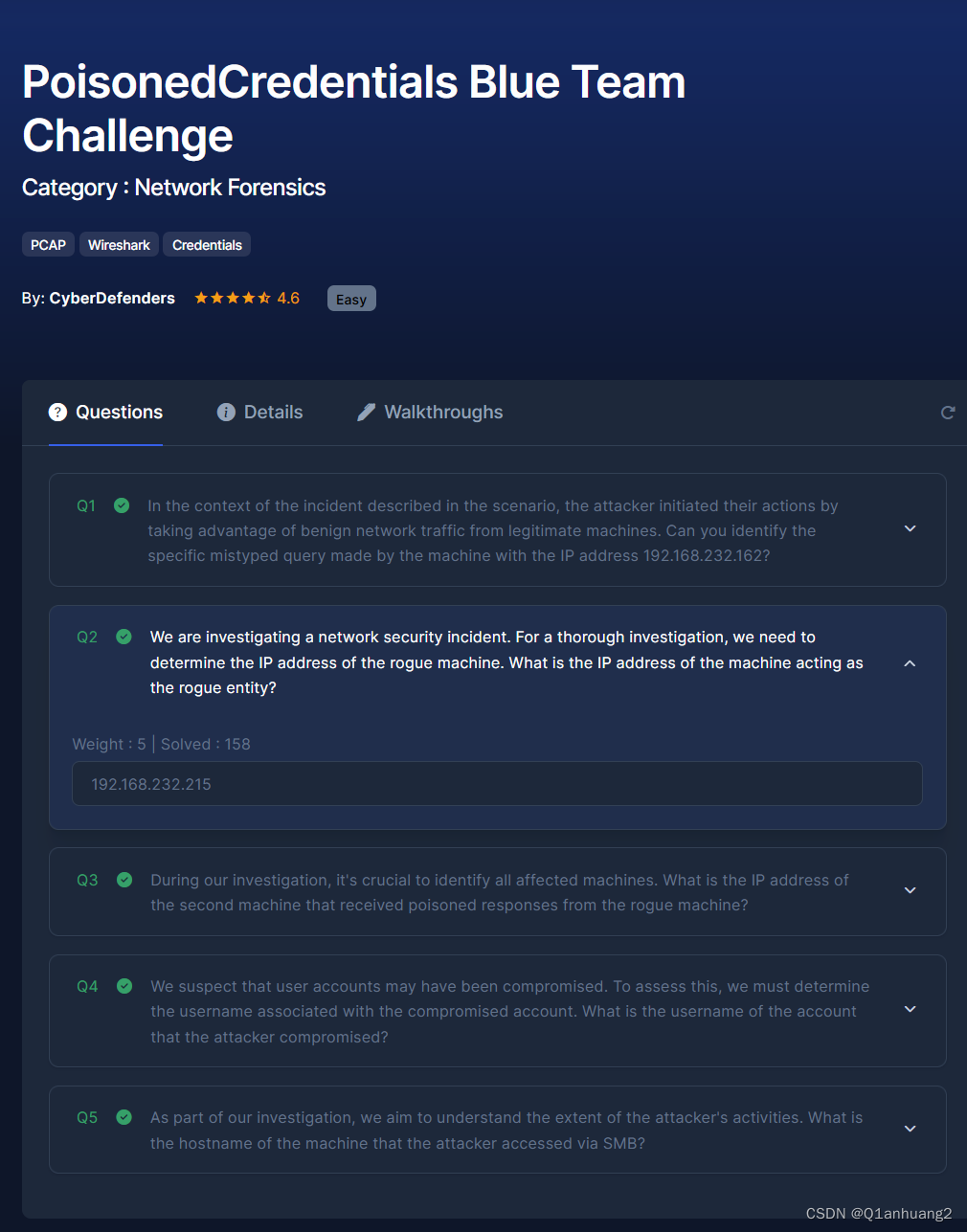 【blueteam-ctf-challenges流量取证部分】PoisonedCredentials Blue Team Challenge ...