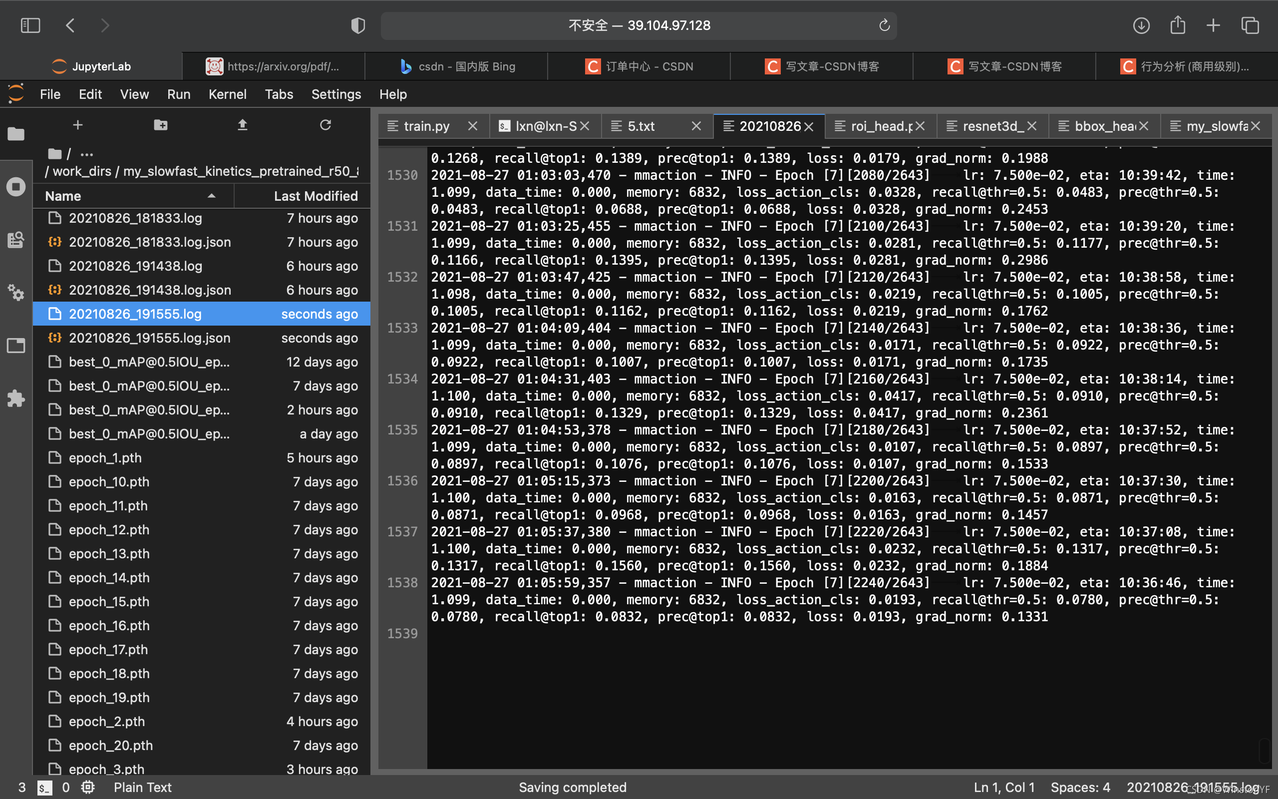 03【mmaction2 slowfast 行为分析(商用级别)】训练自定义ava数据集 评估 demo测试_mmaction2行为识别商用级别-CSDN博客
