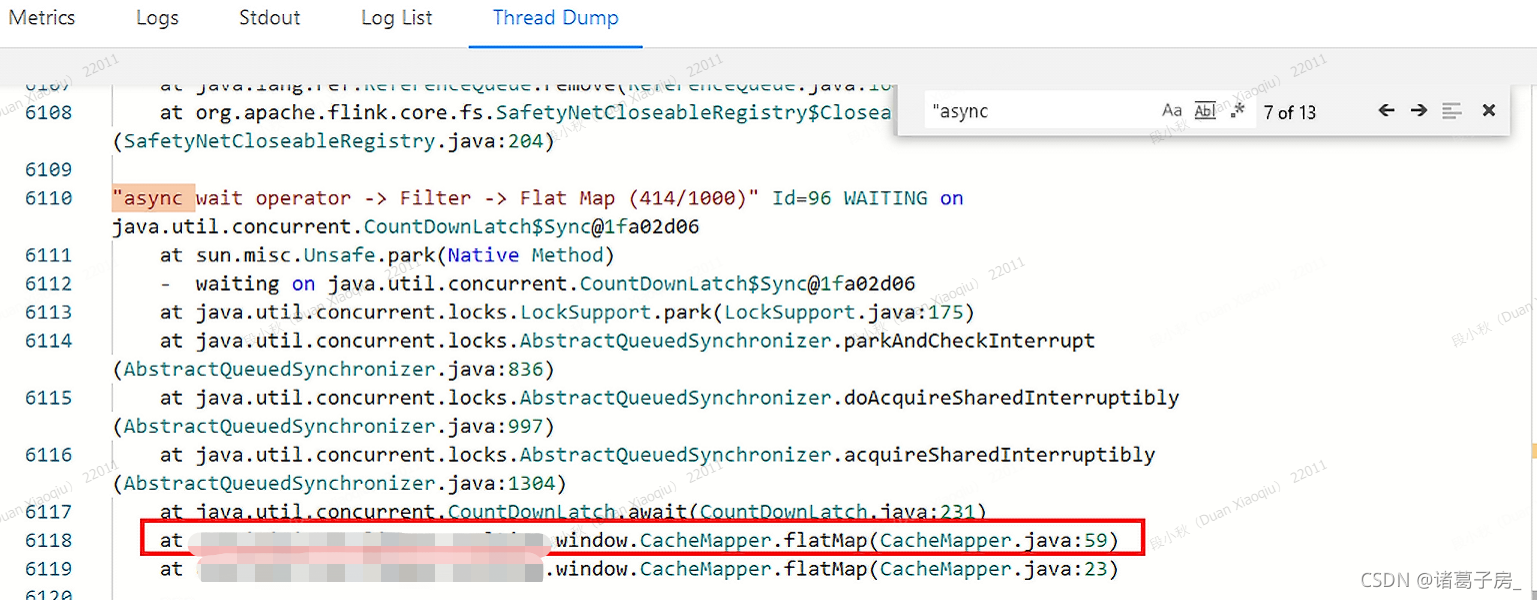 一次线上Flink 背压情况分析之重新认识java dump 文件_flink thread dump-CSDN博客