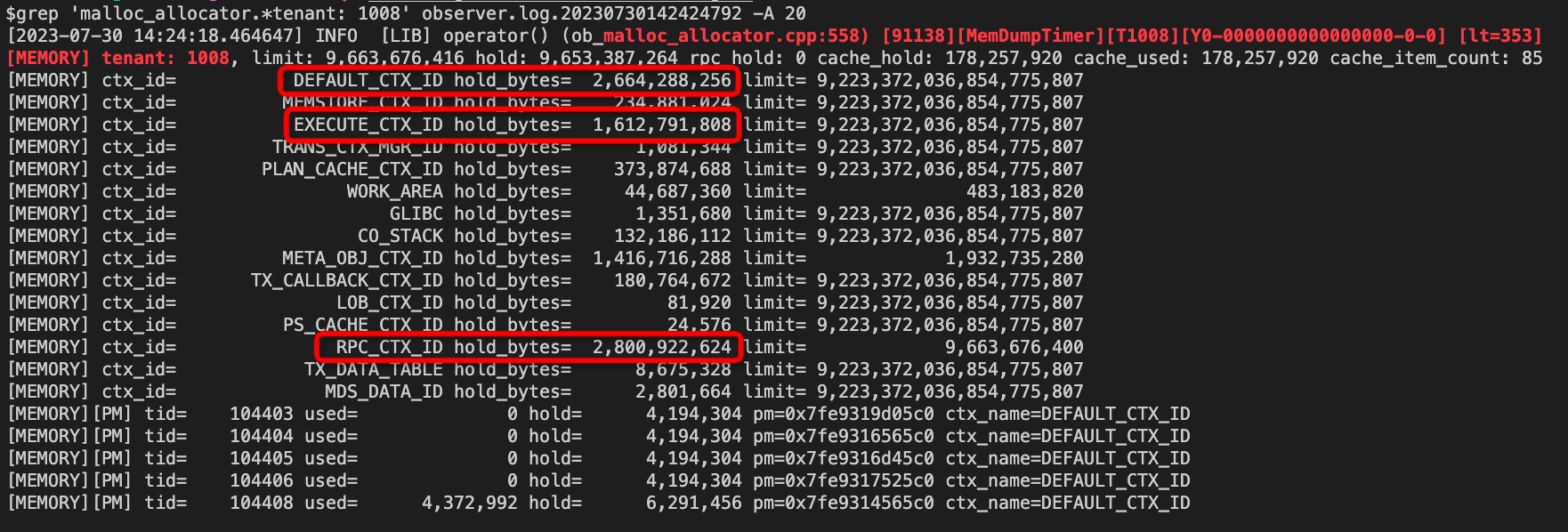 【OceanBase诊断调优】—— 4013 内存爆问题的排查_no memory or reach tenant memory limit-CSDN博客