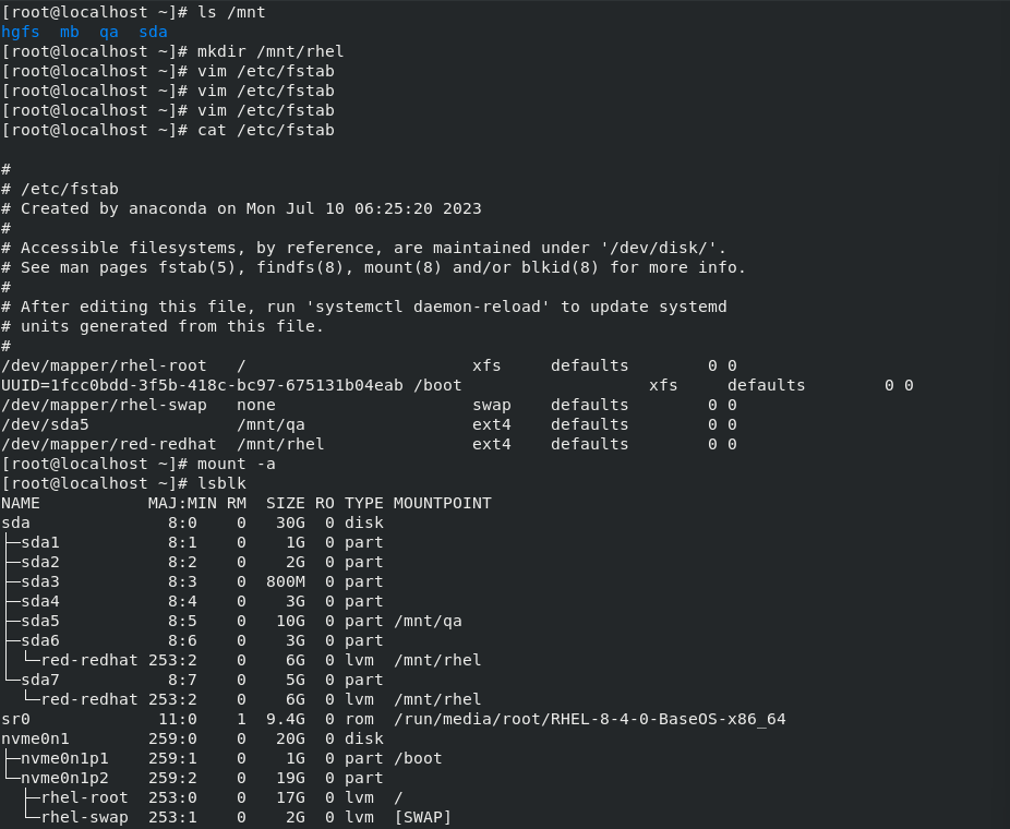 南林暑期实训 Linux day9 逻辑卷（创建、移除、扩容）_首先确认当前的磁盘是否成功创建了新的逻辑卷:利用命令lvdisplay进行查看,上-CSDN博客