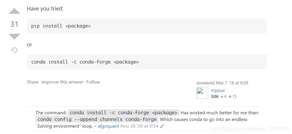 【已解决】conda install问题：UnsatisfiableError: The following specifications ...