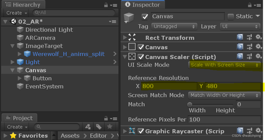 Unity3d 高通ar 《狼来了》 4ar场景中的ui交互如何为ar软件设置ui Csdn博客 