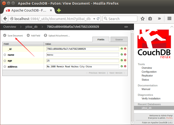 CouchDB中使用Fauxton和cURL创建及验证文档的方法,-CSDN博客