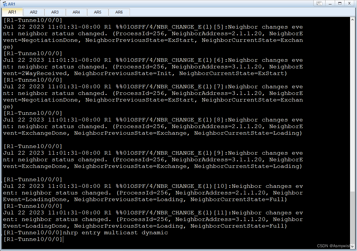 MGRE--OSPF测试----HCIP-CSDN博客