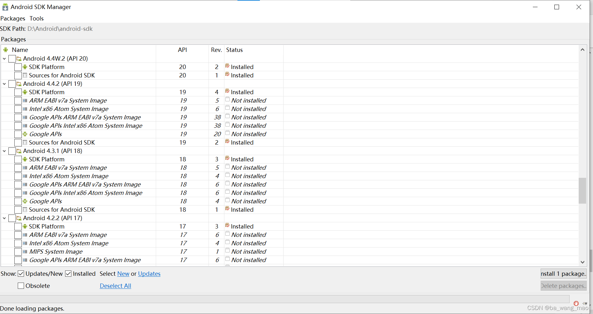 我用ECLIPSE编辑APP项目，系统报错信息“Can‘t find API database； API check not performed”如何解决_can't find api ...