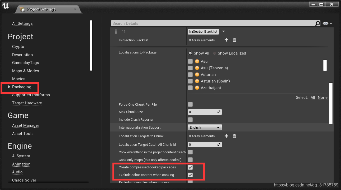 【UE4 Packaging】压缩包体大小_ue4打包内存太大-CSDN博客