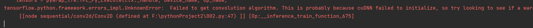 tensorflow2.5.0：tensorflow.python.framework.errors_impl.UnknownError: Failed to get convolution ...