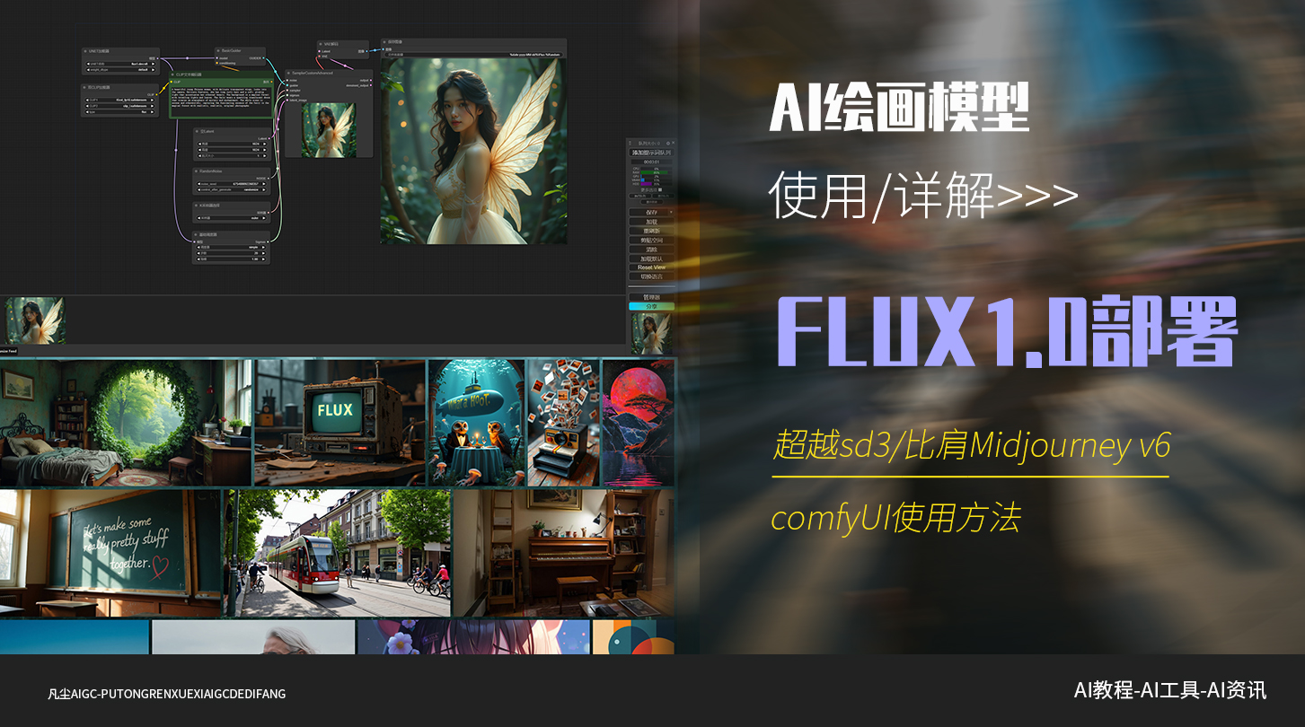 超越sd3！比肩Midjourney-v6？AI绘画大模型FLUX1.0详细评测与本地部署方法（附安装文件）-CSDN博客