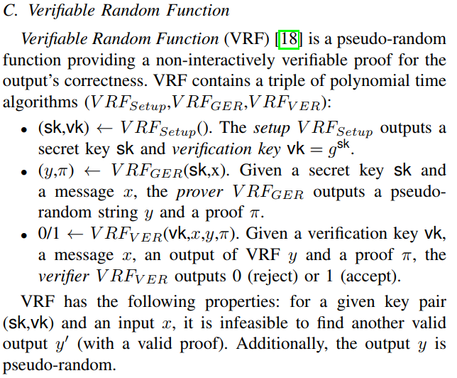 可验证随机函数（Verifiable Random Function, VRF)-CSDN博客