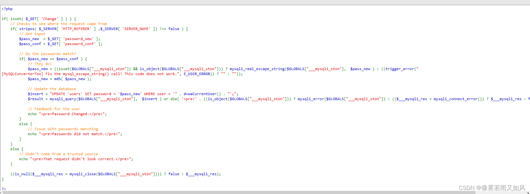 DVWA--CSRF(初中高)_dvwa csrf-CSDN博客