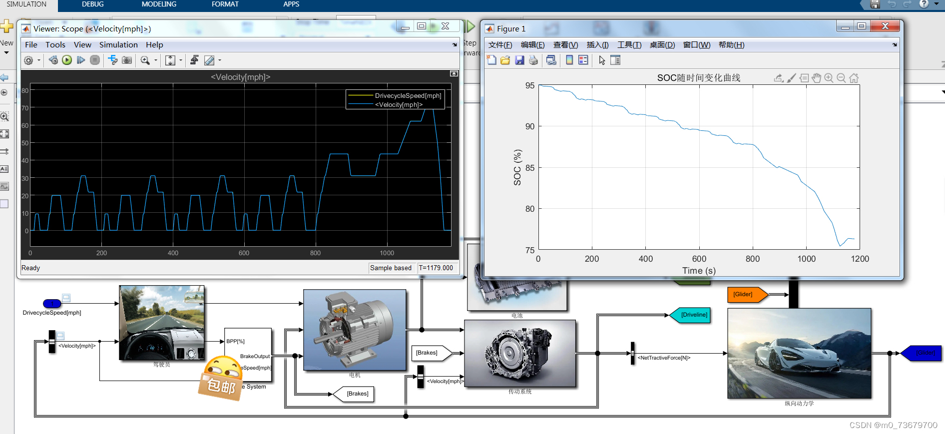 基于MATLAB/Simulink搭建的纯电动汽车整车仿真模型，包括驾驶员模块，电机模块，制动能量回收模块_simulink路谱-CSDN博客