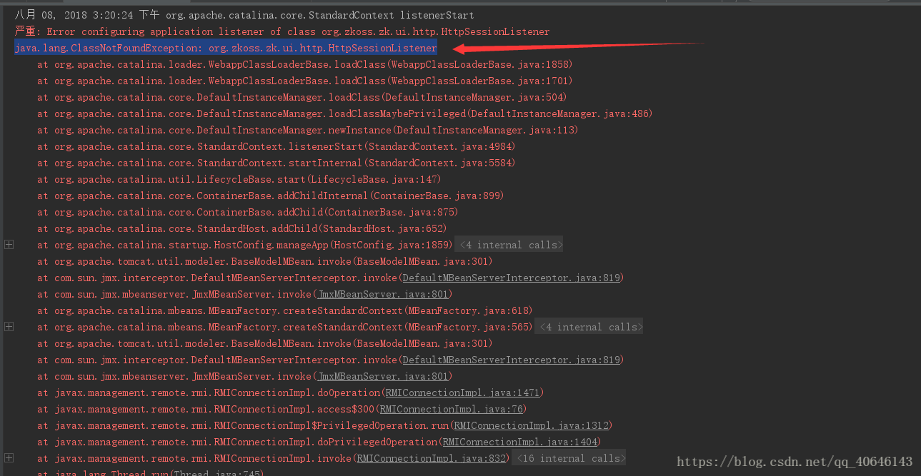 java.lang.ClassNotFoundException: org.zkoss.zk.ui.http ...