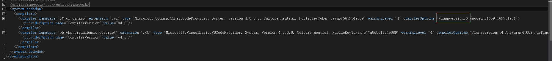 CS1617: 选项“6”对 /langversion 无效；必须是 ISO-1、ISO-2、3、4、5 或 Default_cs1617选项6对langversion-CSDN博客