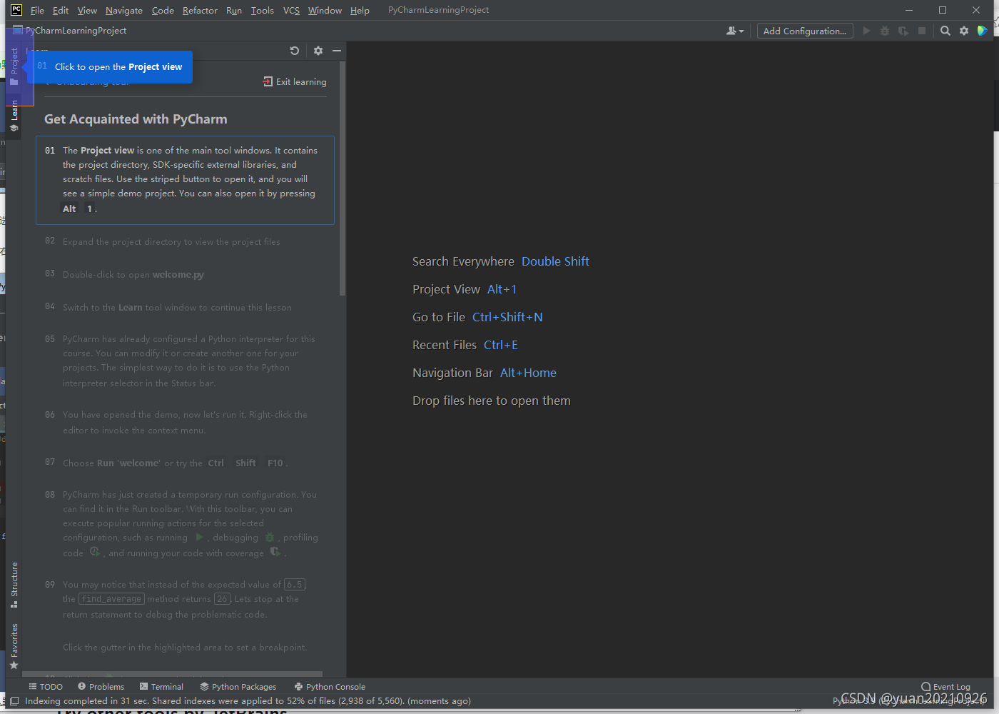 自学python之 pycharm社区版 安装_pycharm_yuan20210926-魔乐社区
