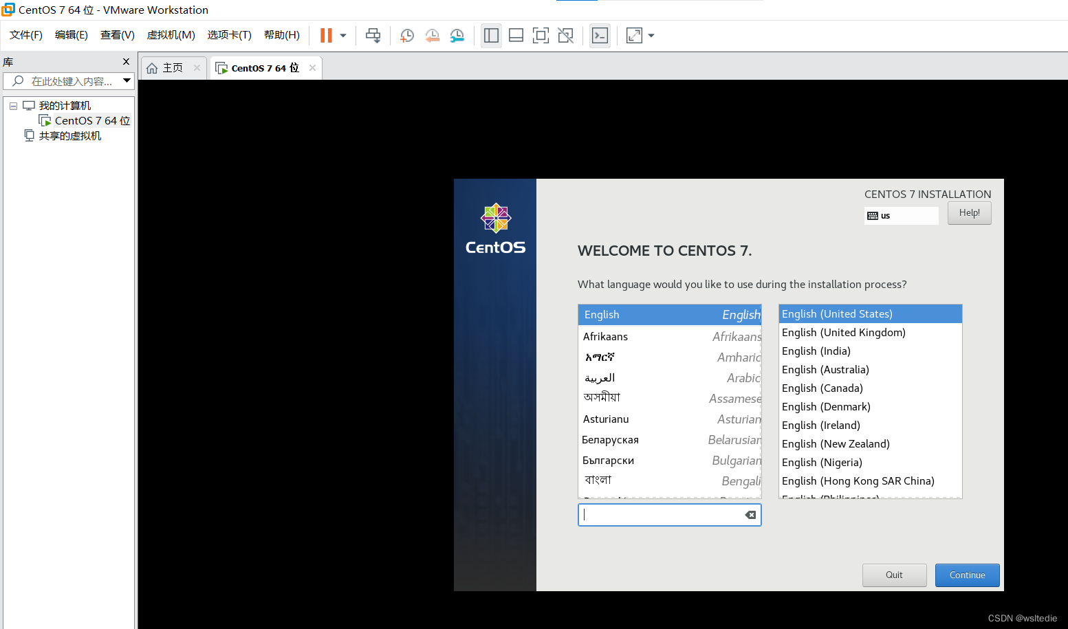 VMware安装与配置CentOS7虚拟机及网络设置-CSDN博客