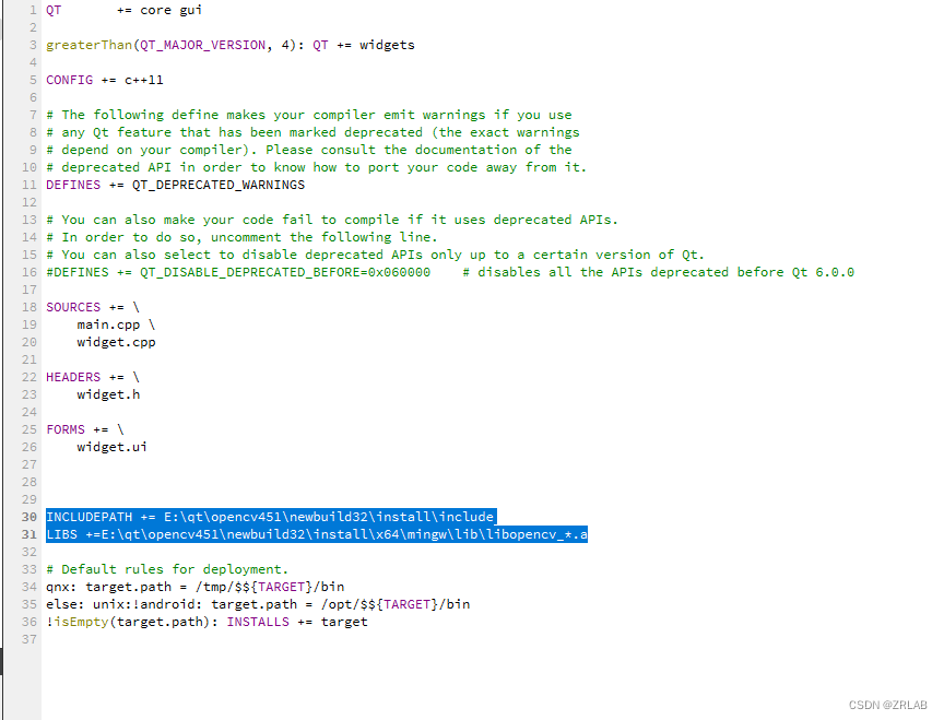 Windows Qt5 14 1 Mingw 32bit Opencv4 5 1 Cmake3 24编译并配置qt使用opencv