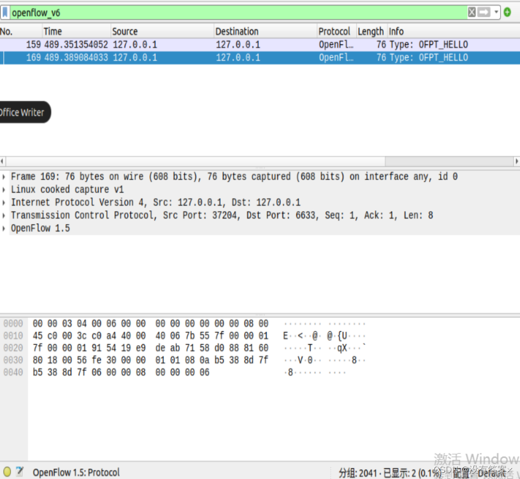 Open Flow协议实践分析_实验四、 openflow协议分析-CSDN博客