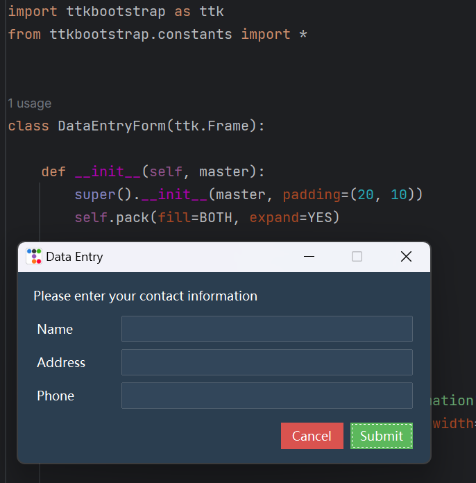 ttkbootstrap 学习笔记_ttkbootstrap frame-CSDN博客