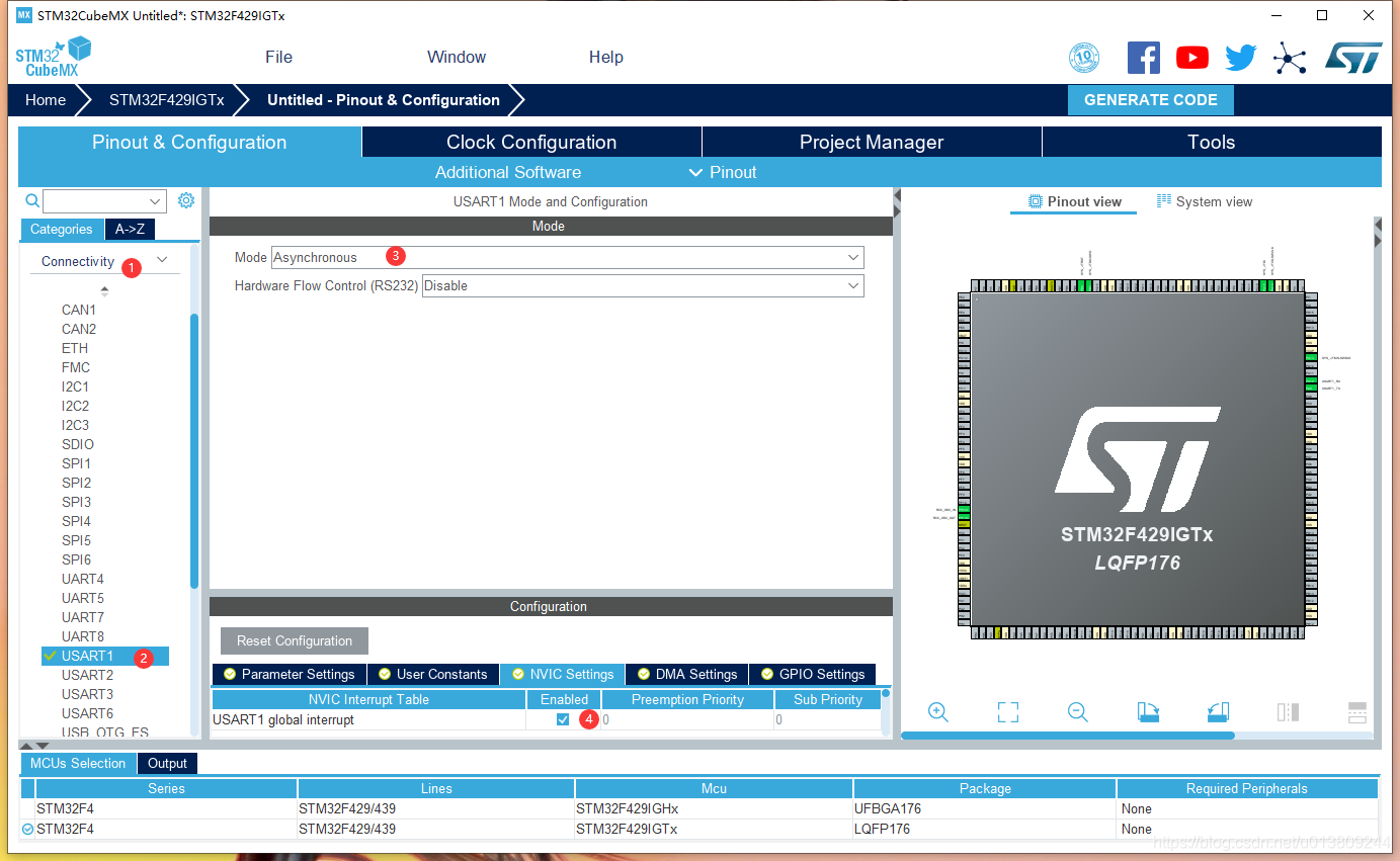 基于正点原子阿波罗STM32F429+STM32CubeMX实现串口printf_正点原子f429 cubemx 串口-CSDN博客