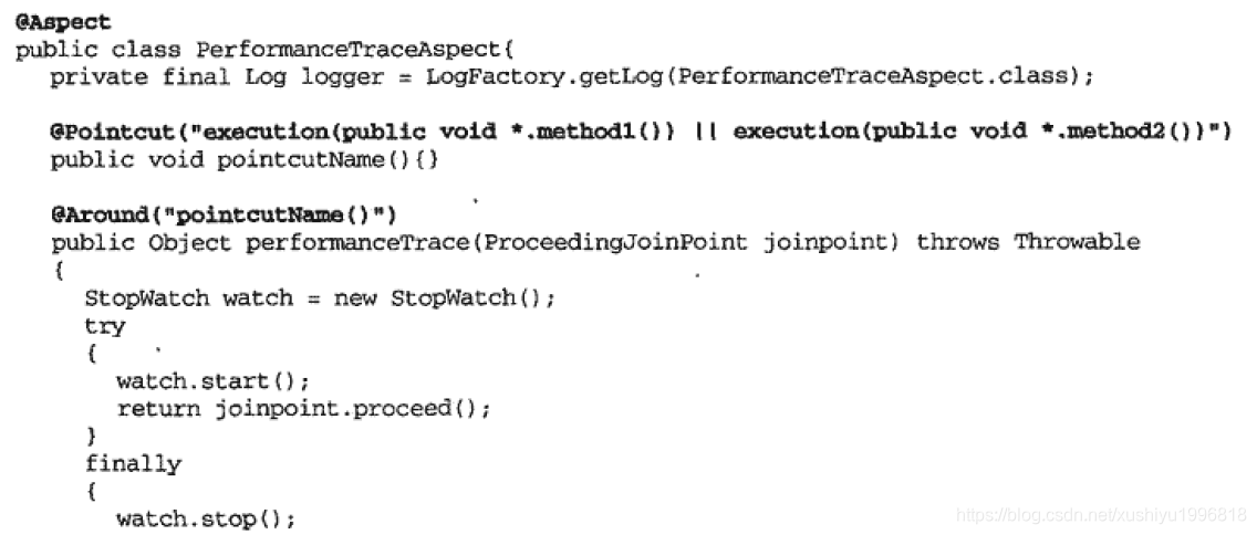 AOP二世 基于AspectJ和Schema的AOP_performancetraceaspect-CSDN博客