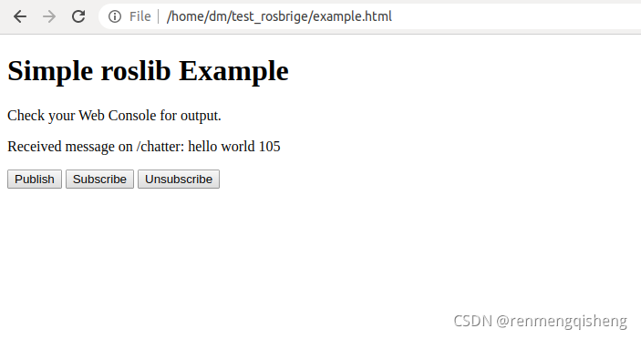 利用Websocket实现ROS与Web的交互_rosbridge websocket-CSDN博客