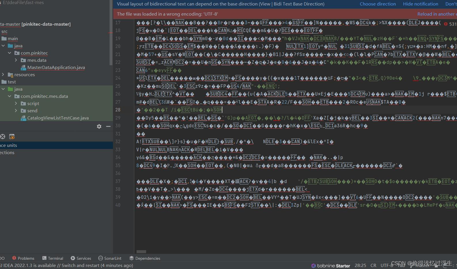 idea打开项目突然所有文件提示the file was loaded in a wrong encoding utf-8-CSDN博客