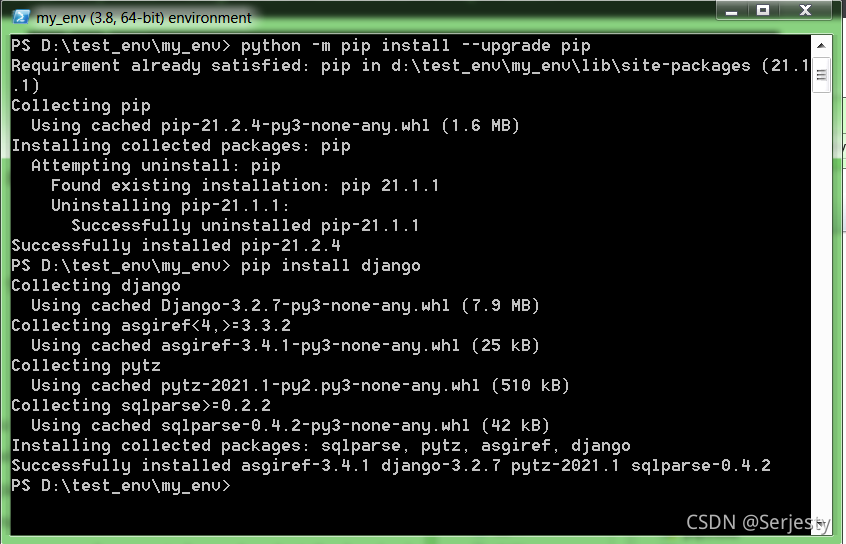 VS2019 安装Django环境_vs2019 django离线安装-CSDN博客