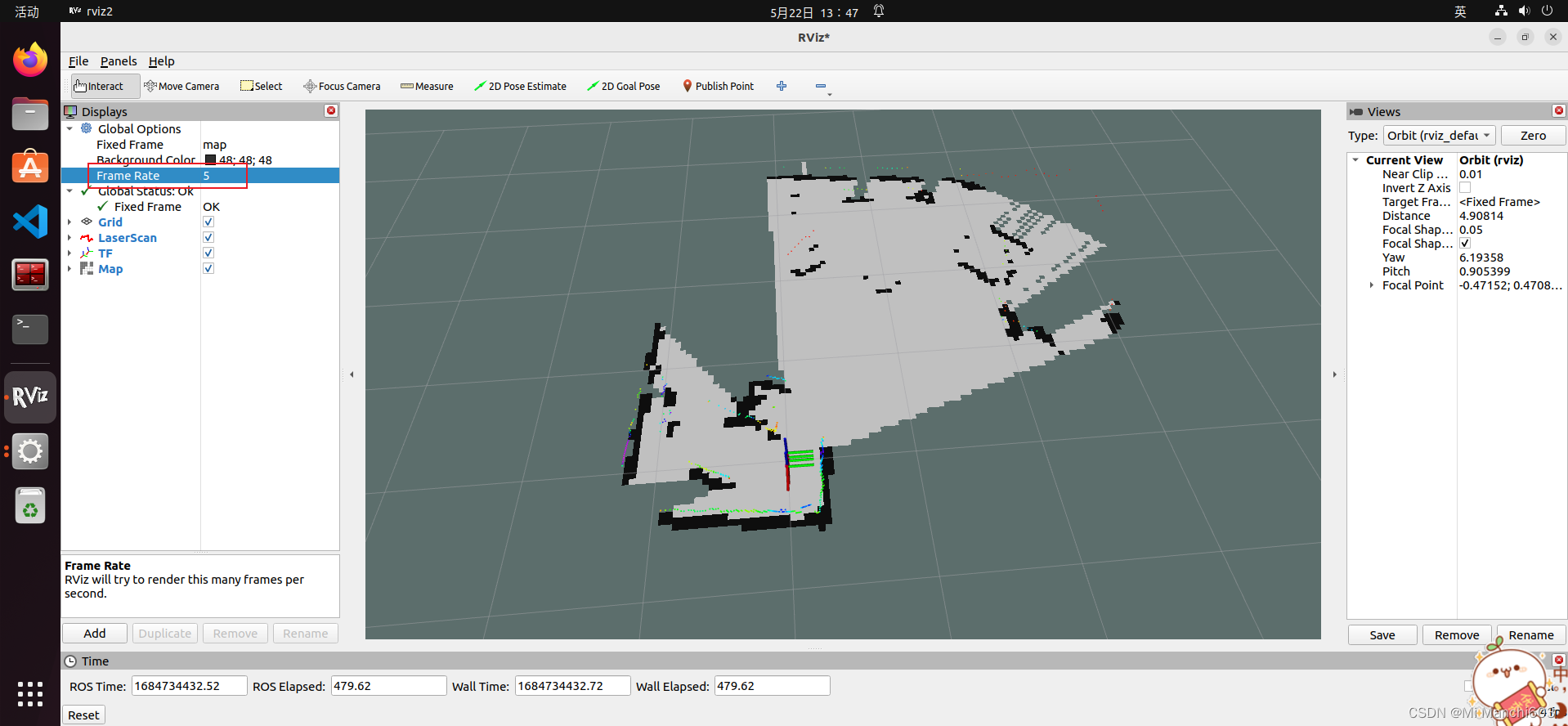 ROS2 rviz2 添加LaserScan插件TF报错_transform error of sensor data: lookup would requi-CSDN博客