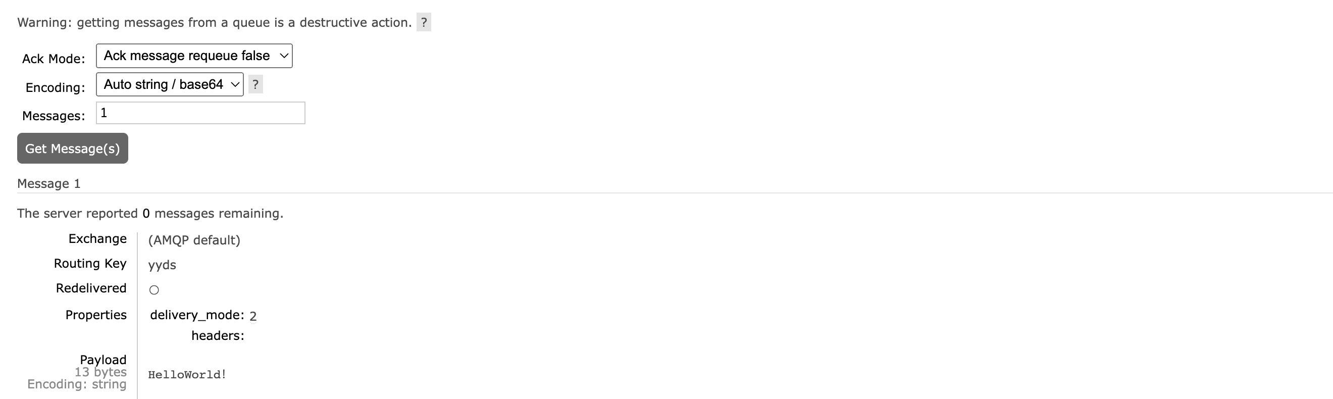 RabbitMQ：基本操作使用_nack message requeue true-CSDN博客