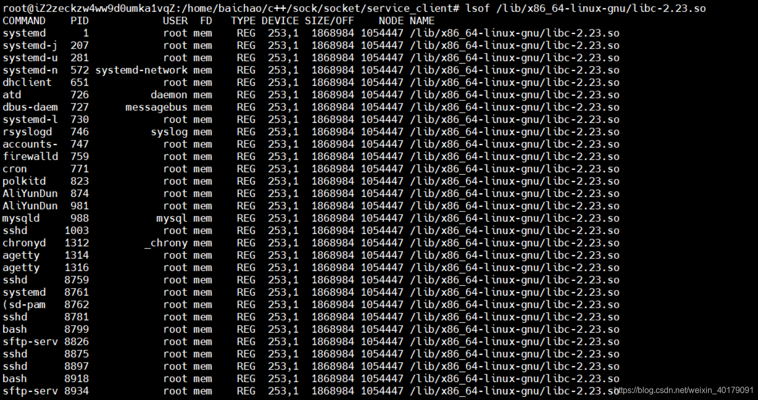 shell：lsof（list open files，列出所有打开的文件）_lsof打开文件数排名-CSDN博客